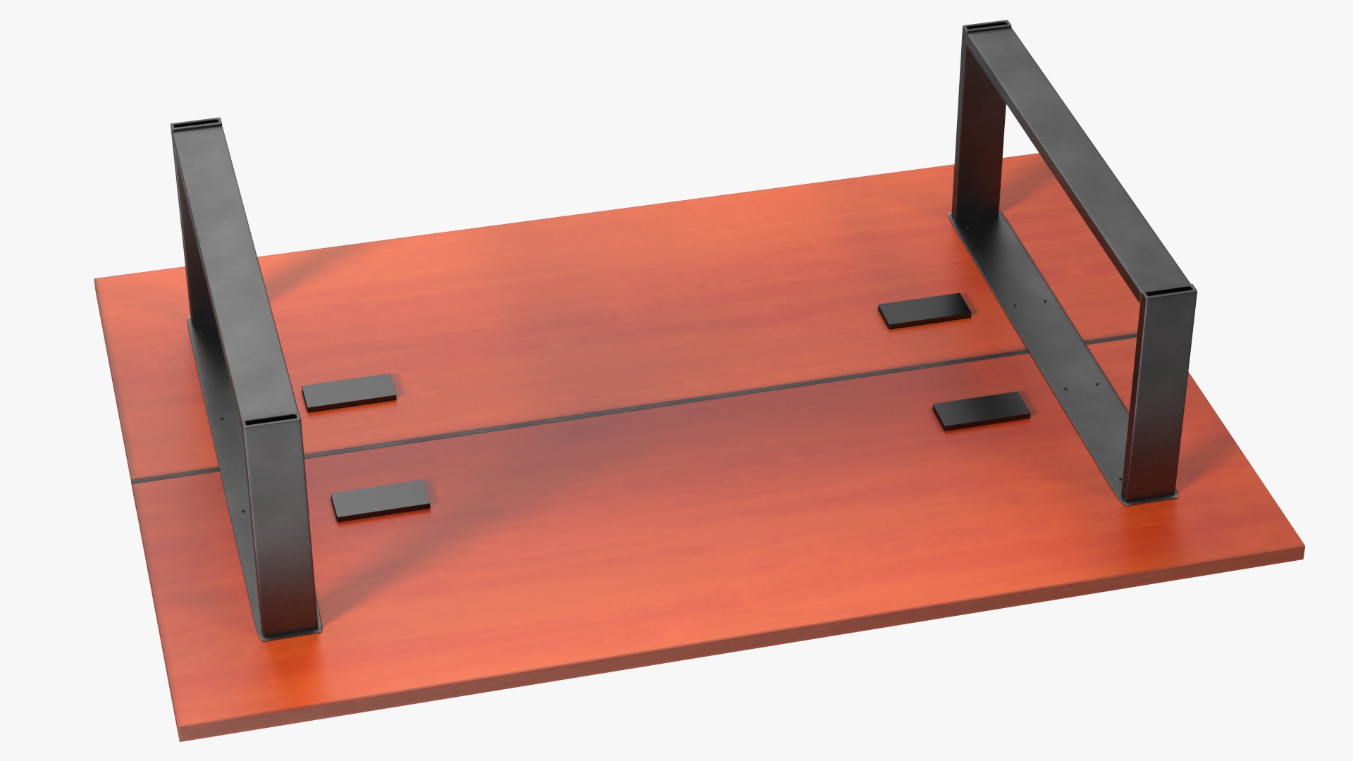 Modular Conference Table with Data Ports Mahogany model - TurboSquid ...