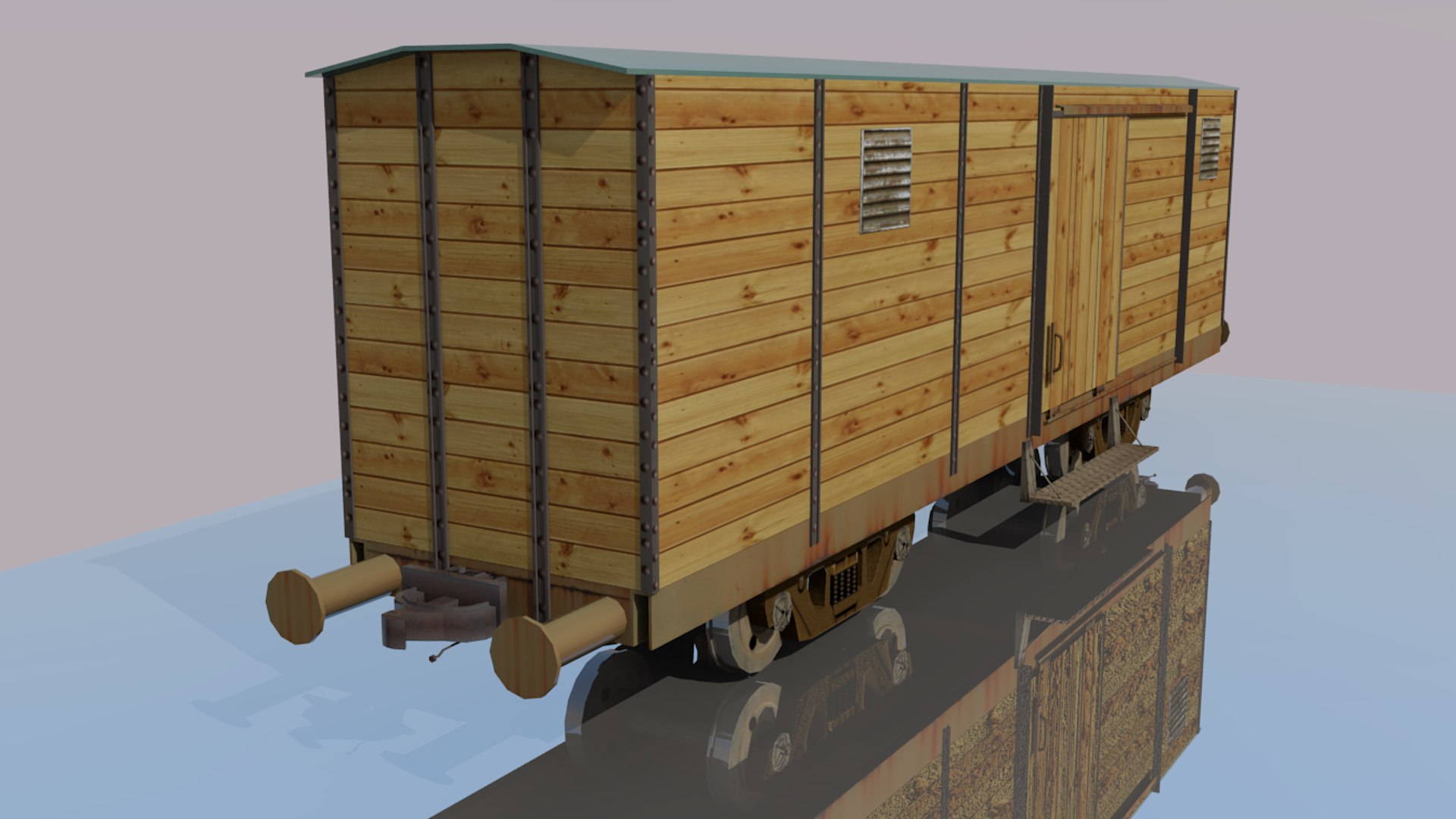 3d model train wagon