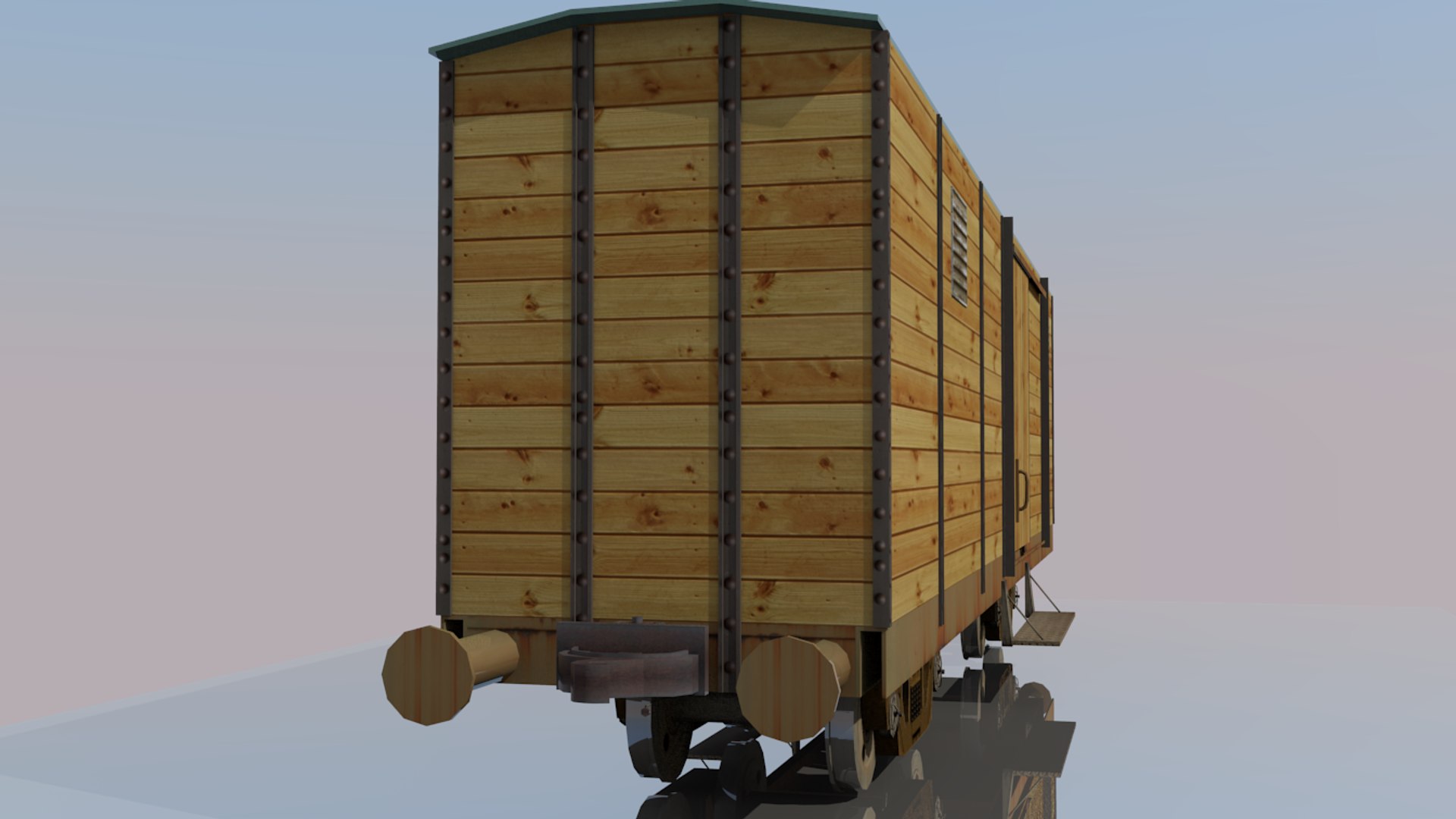 3d model train wagon