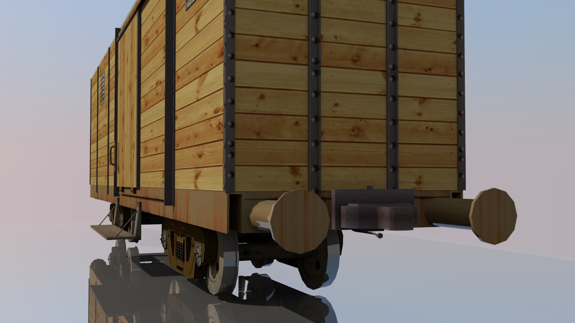 3d model train wagon