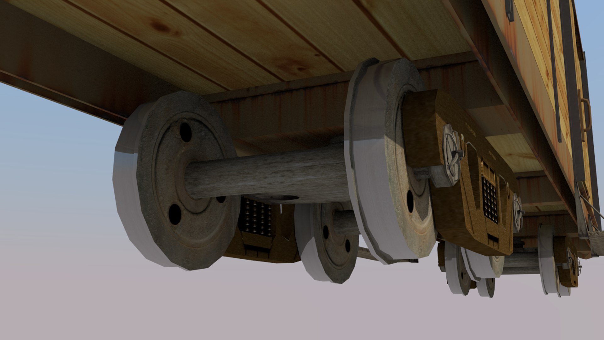 3d model train wagon