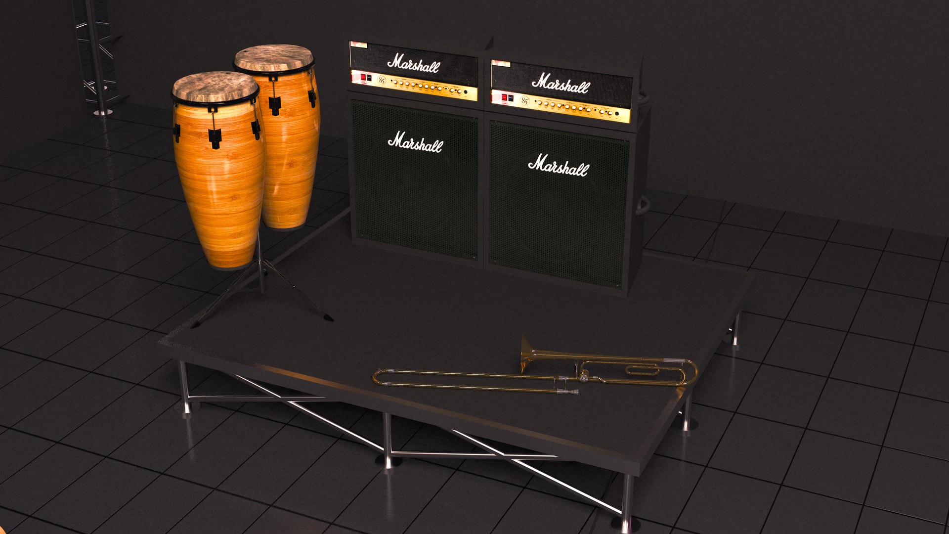 Concert scene 3D model - TurboSquid 1598484