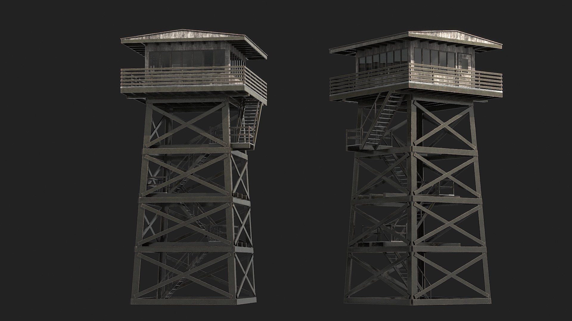 3D Watchtowers V6 - TurboSquid 2410540
