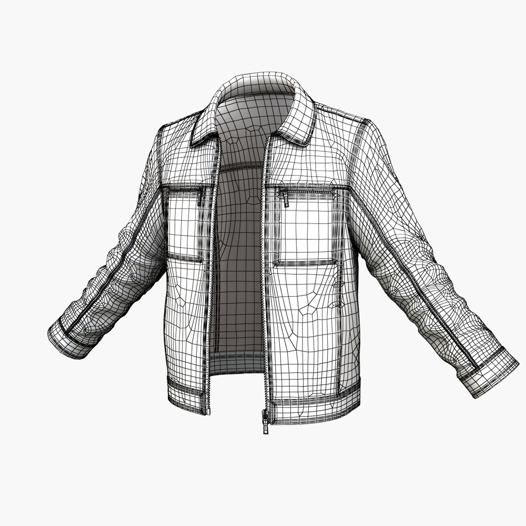 Man Jacket 3d Model
