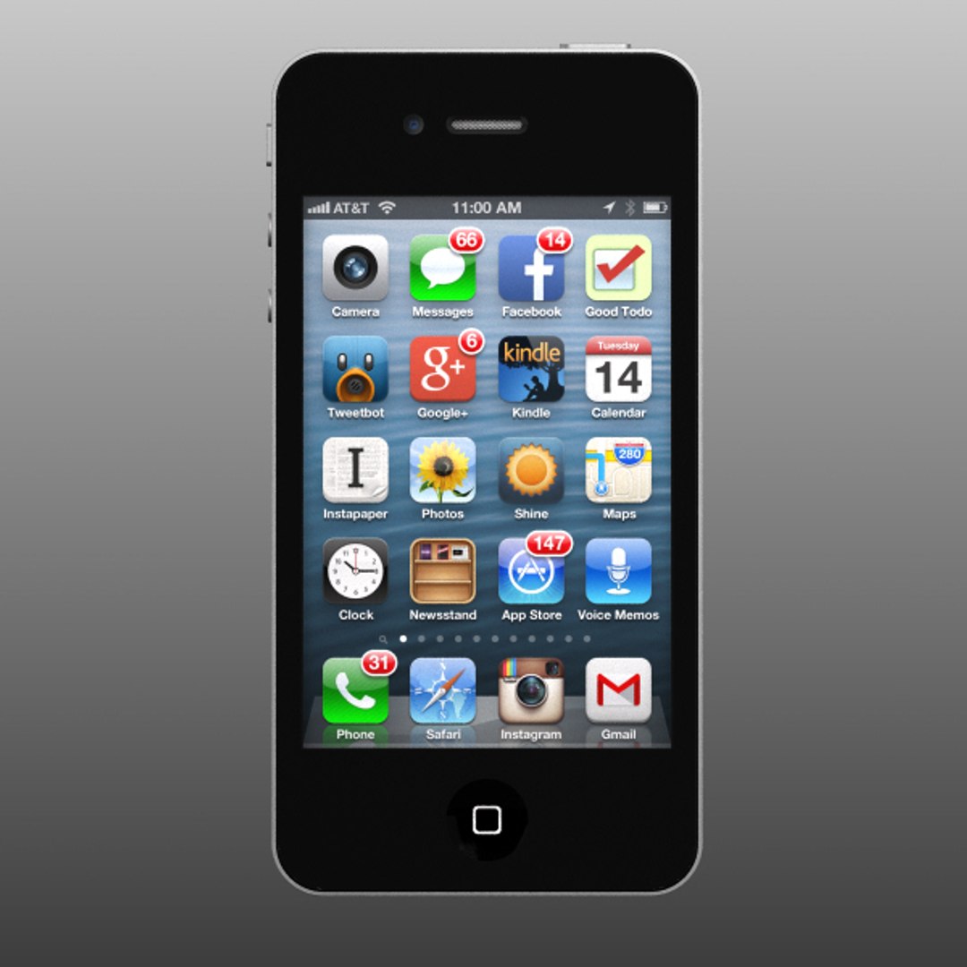 Iphone 4 3d Model