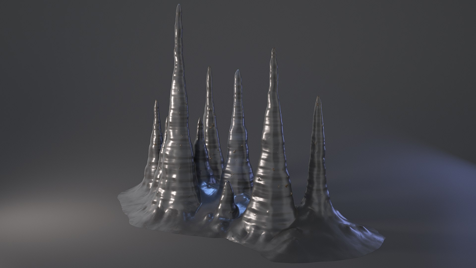 3D model Cave Stalagmites 08 PBR - TurboSquid 2021258