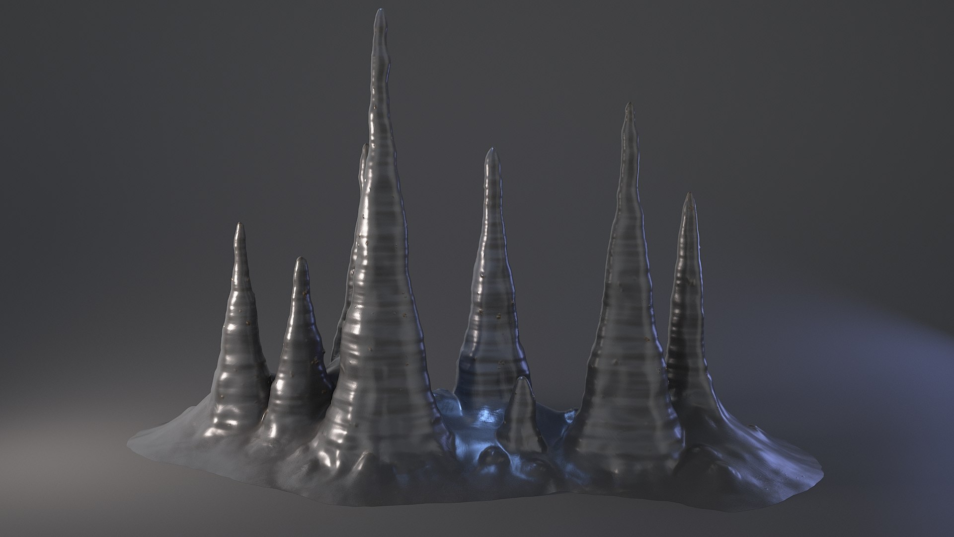 3D model Cave Stalagmites 08 PBR - TurboSquid 2021258