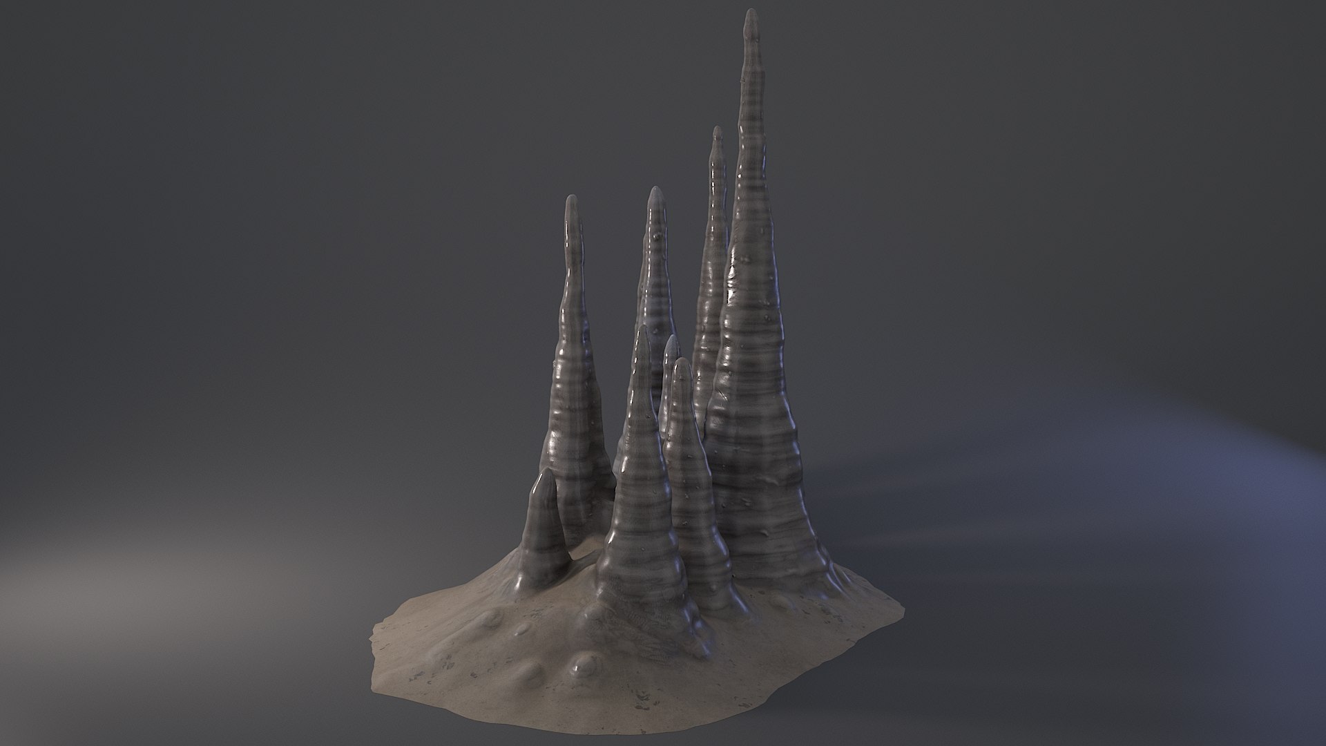 3D Model Cave Stalagmites 08 PBR - TurboSquid 2021258
