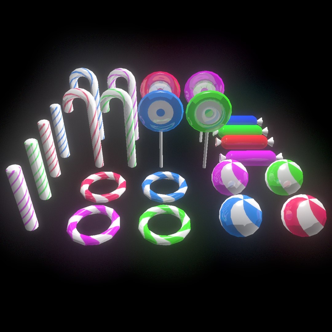 3D Model Candy Sweets - TurboSquid 1670004
