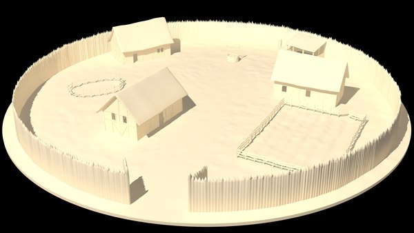 Wooden fort 3D model - TurboSquid 1535429