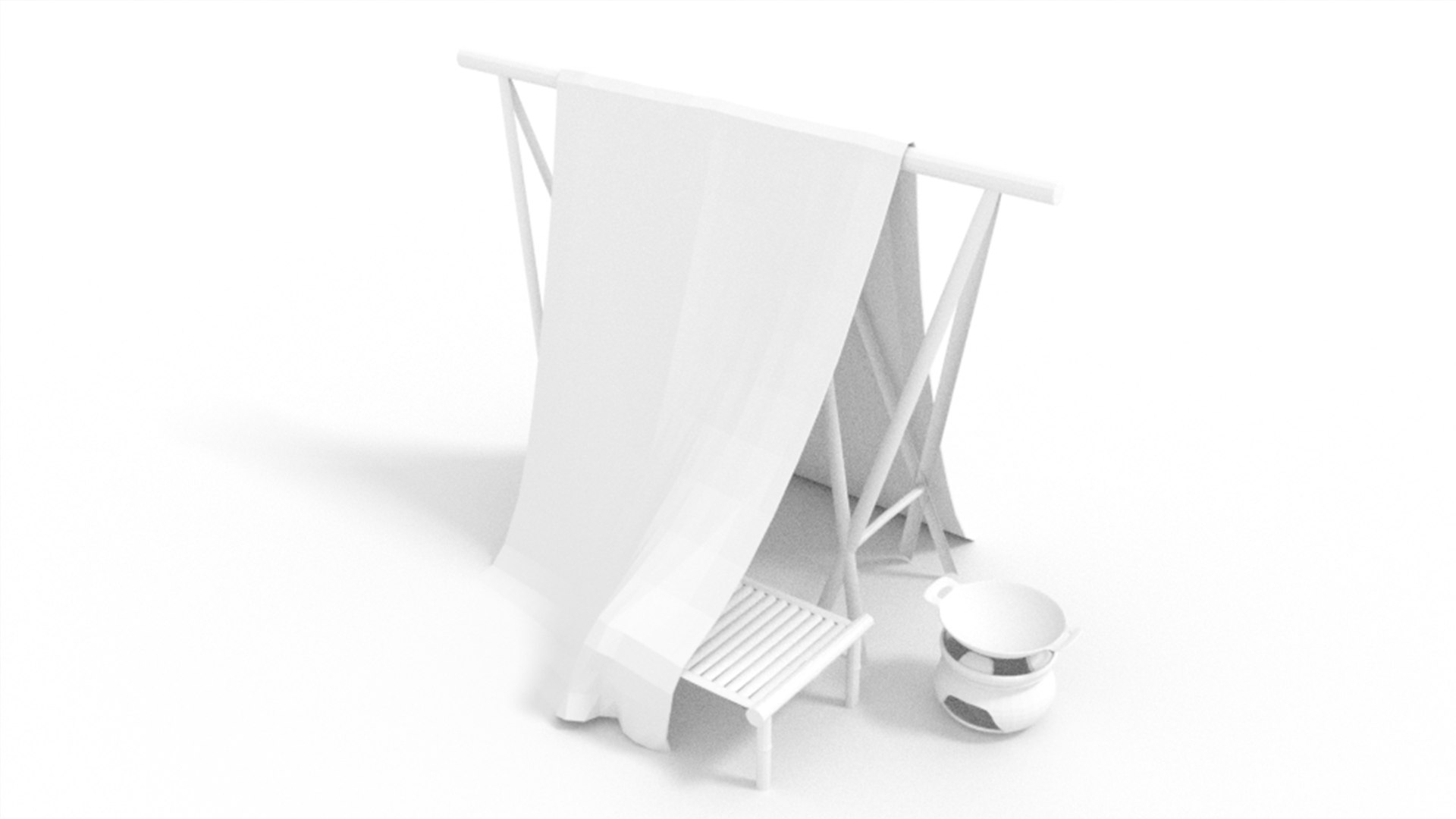 Batik Equipment With A Parang Motif 3D Model - TurboSquid 1774082