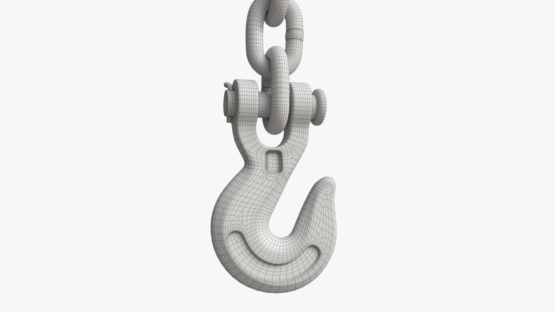 3D Metal Hook with Chain model - TurboSquid 2030053