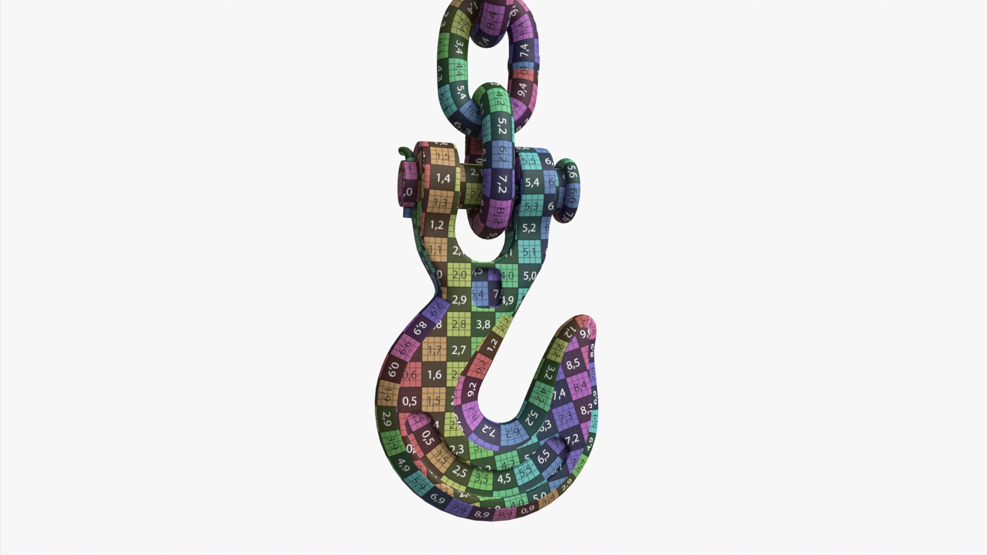 3D Metal Hook with Chain model - TurboSquid 2030053