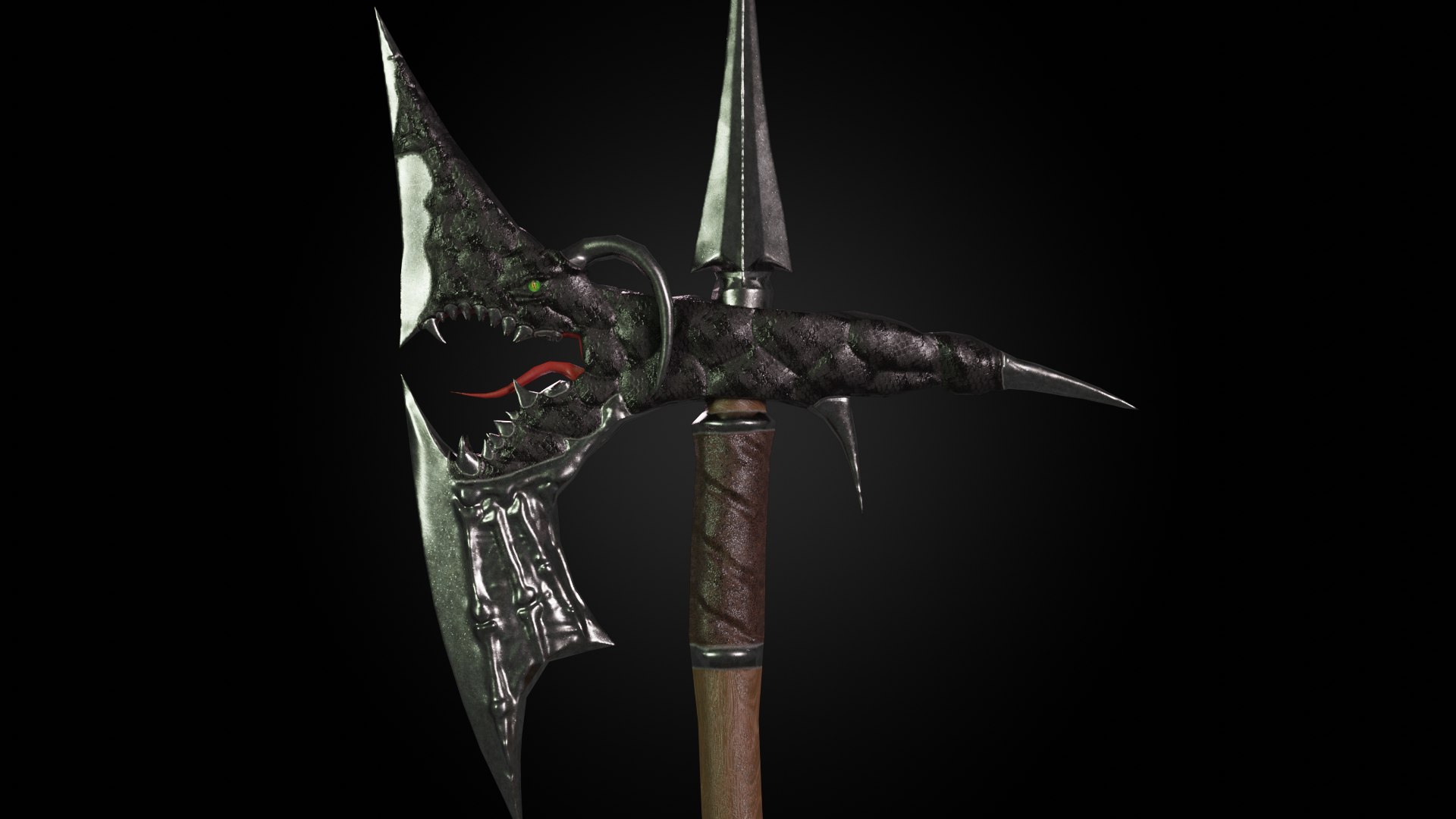 Dragon Battleaxe 3D Model - TurboSquid 2153285