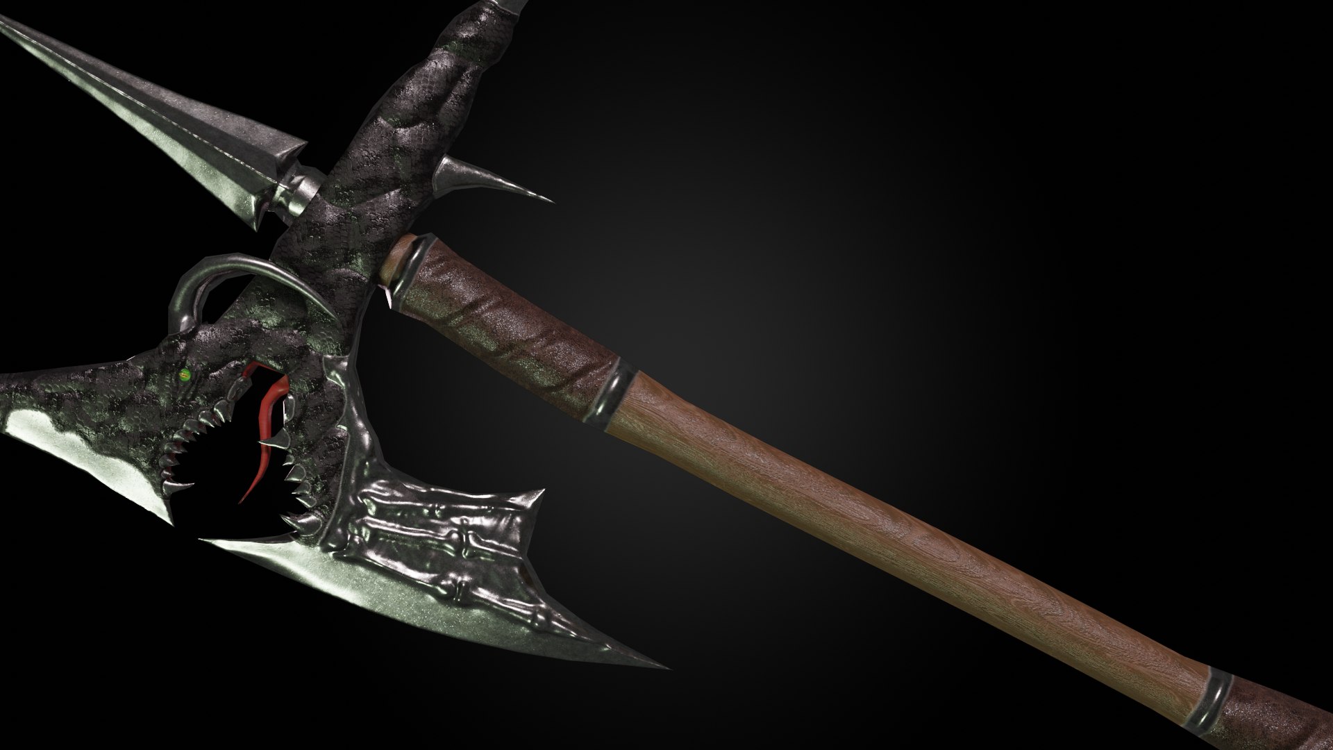 Dragon Battleaxe 3D Model - TurboSquid 2153285