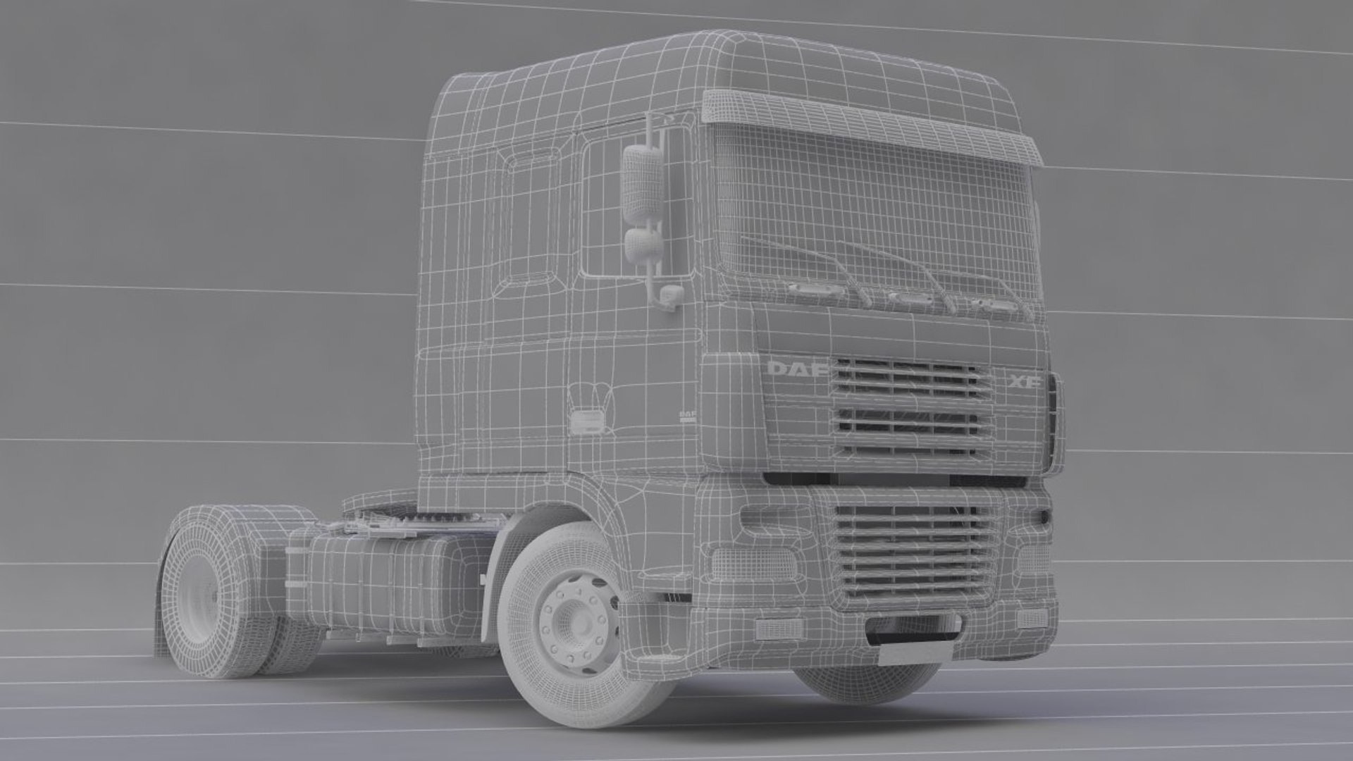Daf Truck 3d Model