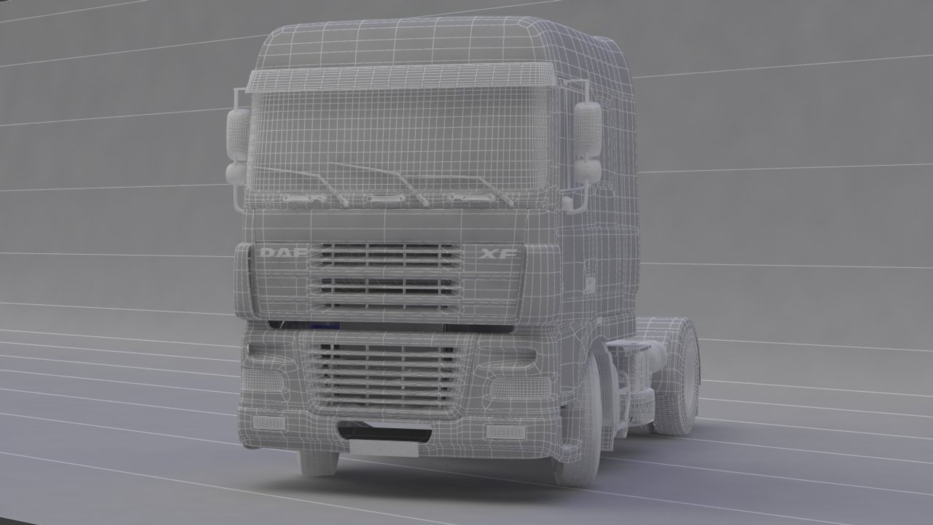 Daf Truck 3d Model