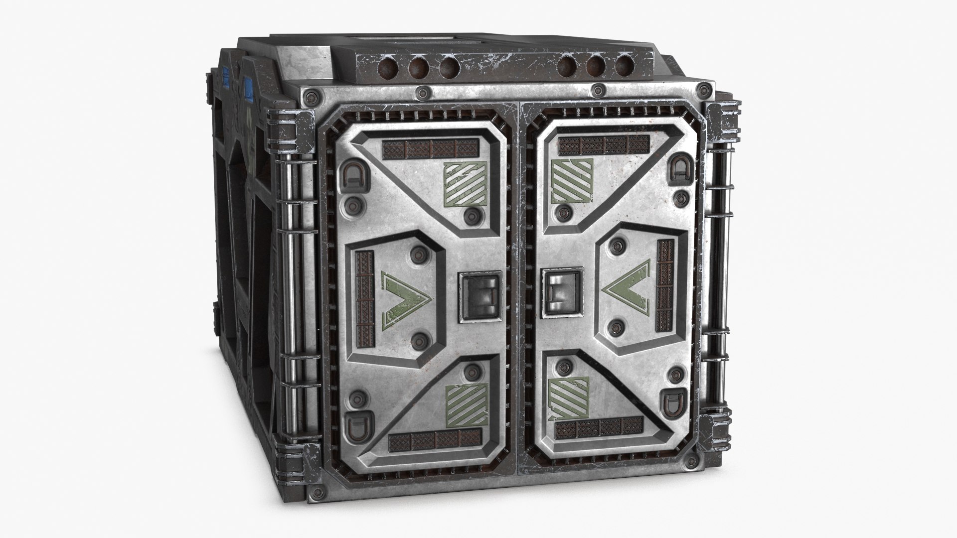 3D Sci-fi Container Set Of 3 V5 Model - TurboSquid 2115855