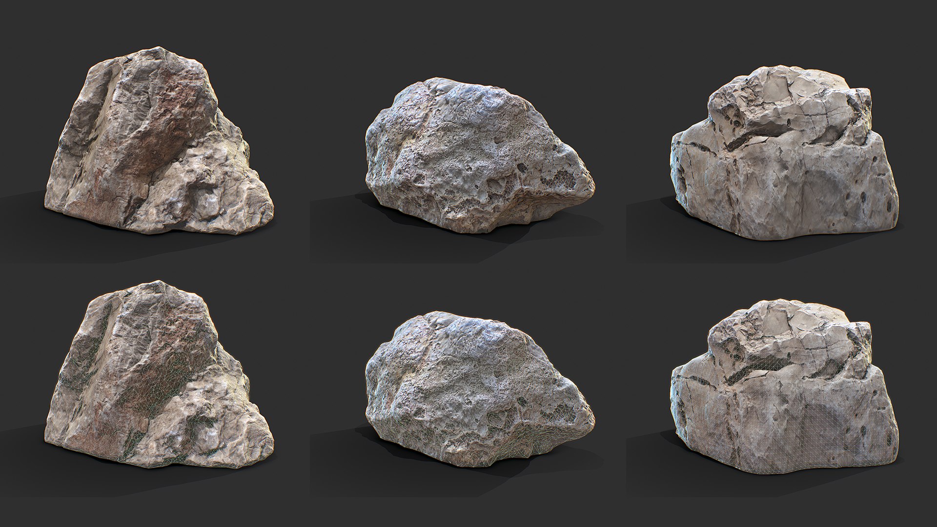 3D Ue4 Photogrammetry Scan Stone - TurboSquid 1322456