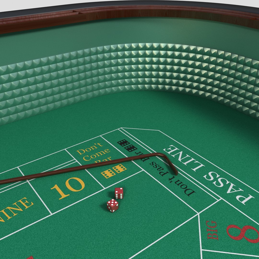 casino table blackjack roulette 3d model