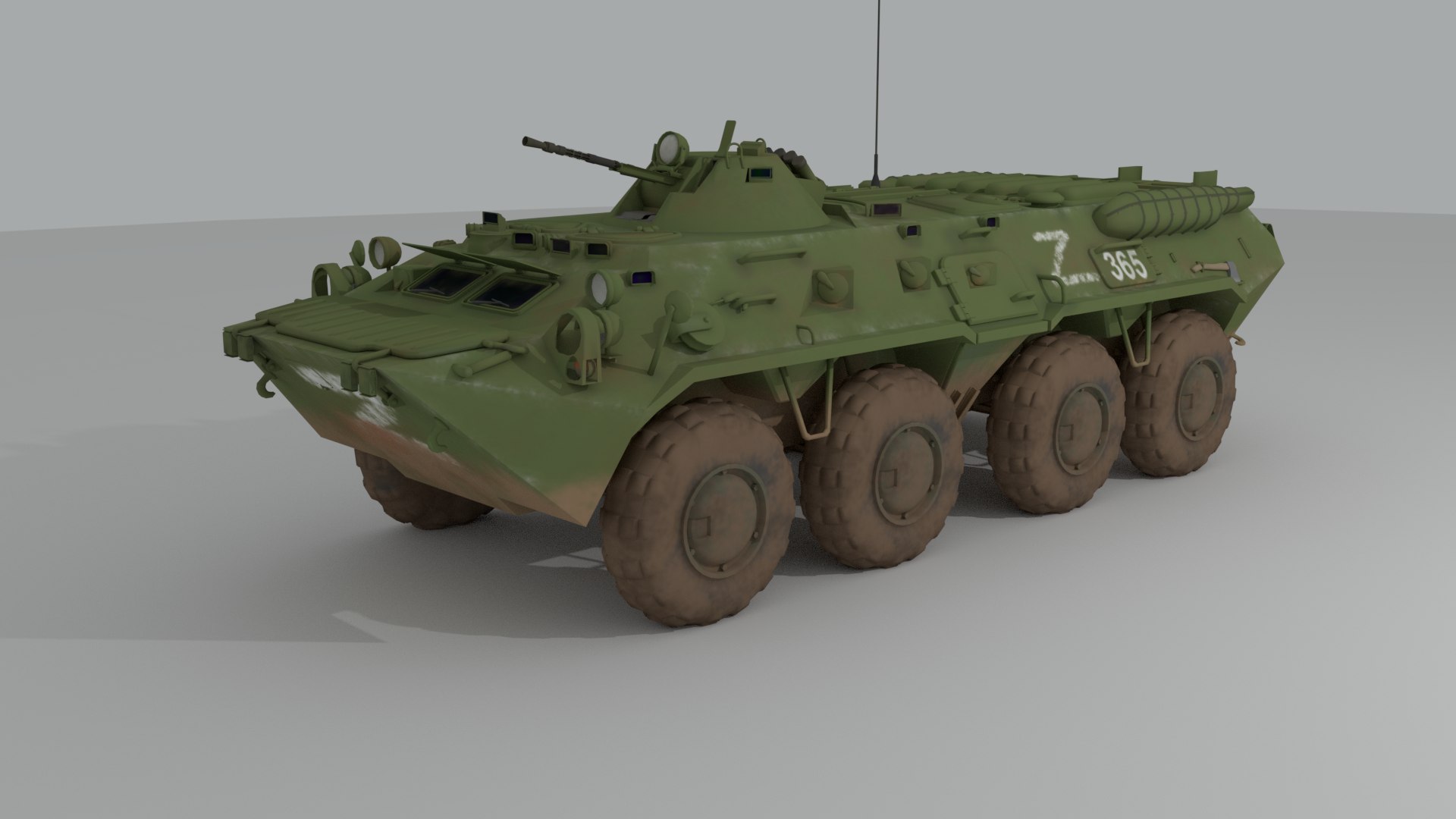 BTR-80 APC Ukrainian And Russian 3D - TurboSquid 2194694