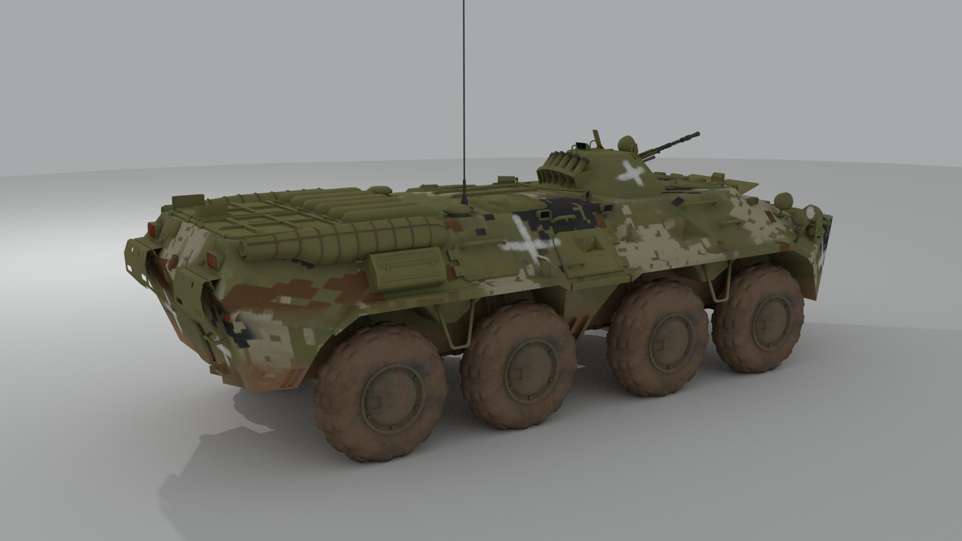 BTR-80 APC Ukrainian And Russian 3D - TurboSquid 2194694