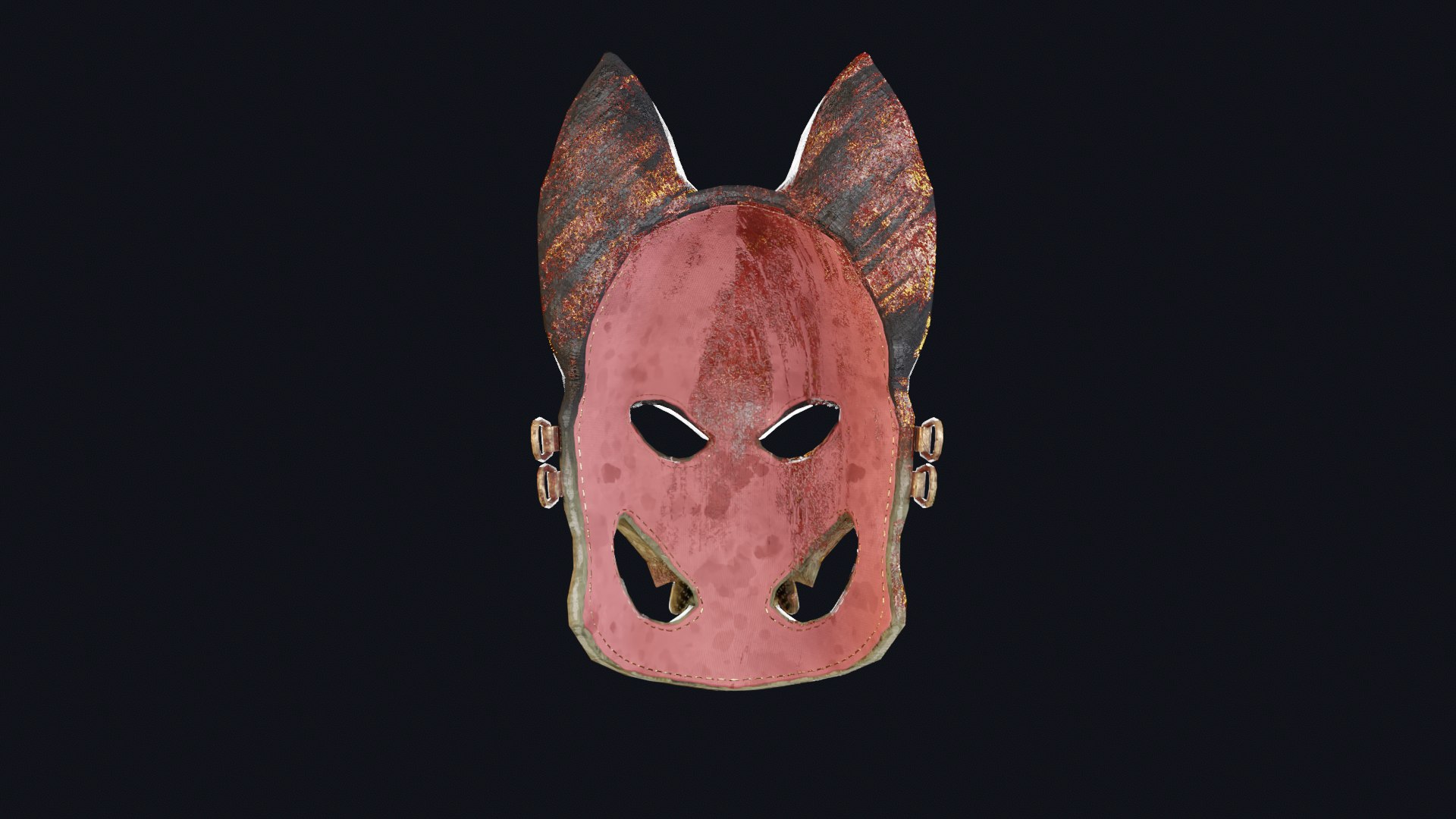 Oni Demon Mask With Customizable Textures 3D Model - TurboSquid 2426062