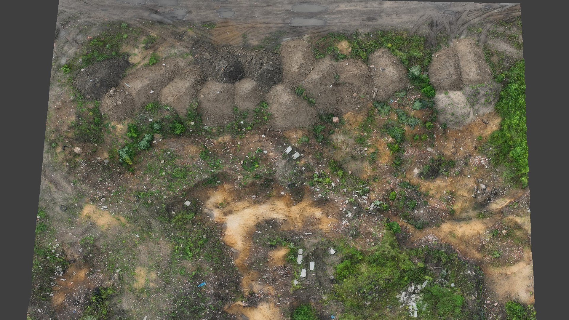 Construction-site Terrain Debris RAW Photogrammetry 3D Model ...