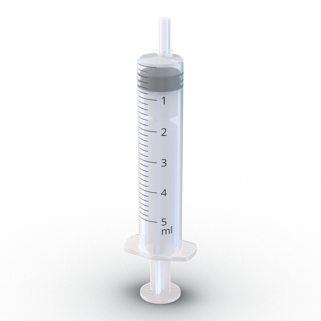 disposable syringe 5ml 3d 3ds