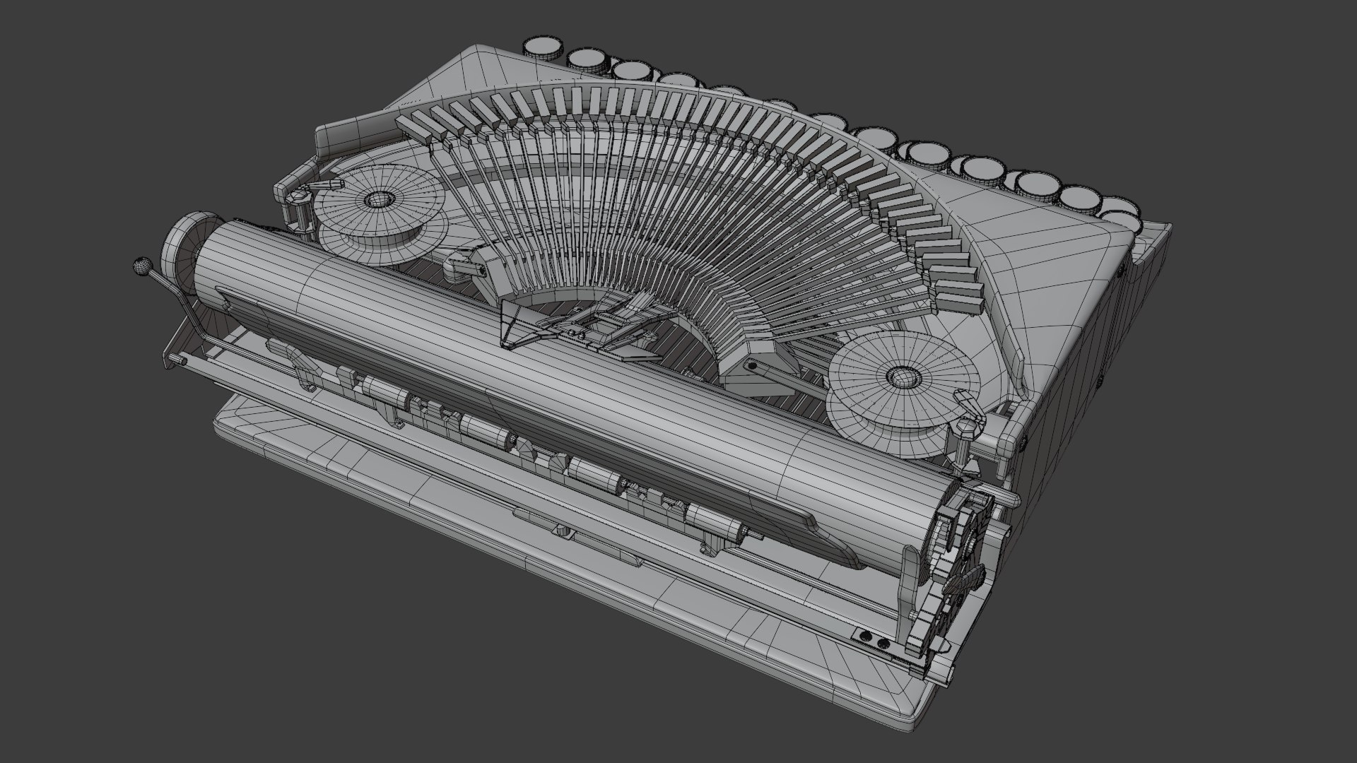 3D typewriter remington vintage model - TurboSquid 1670994
