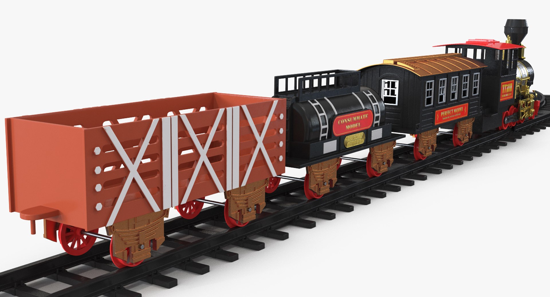 Classical Train Toy Set 3D Model - TurboSquid 1342305
