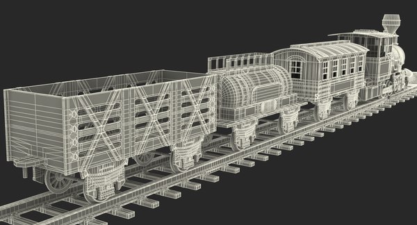 Classical train toy set 3D model - TurboSquid 1342305