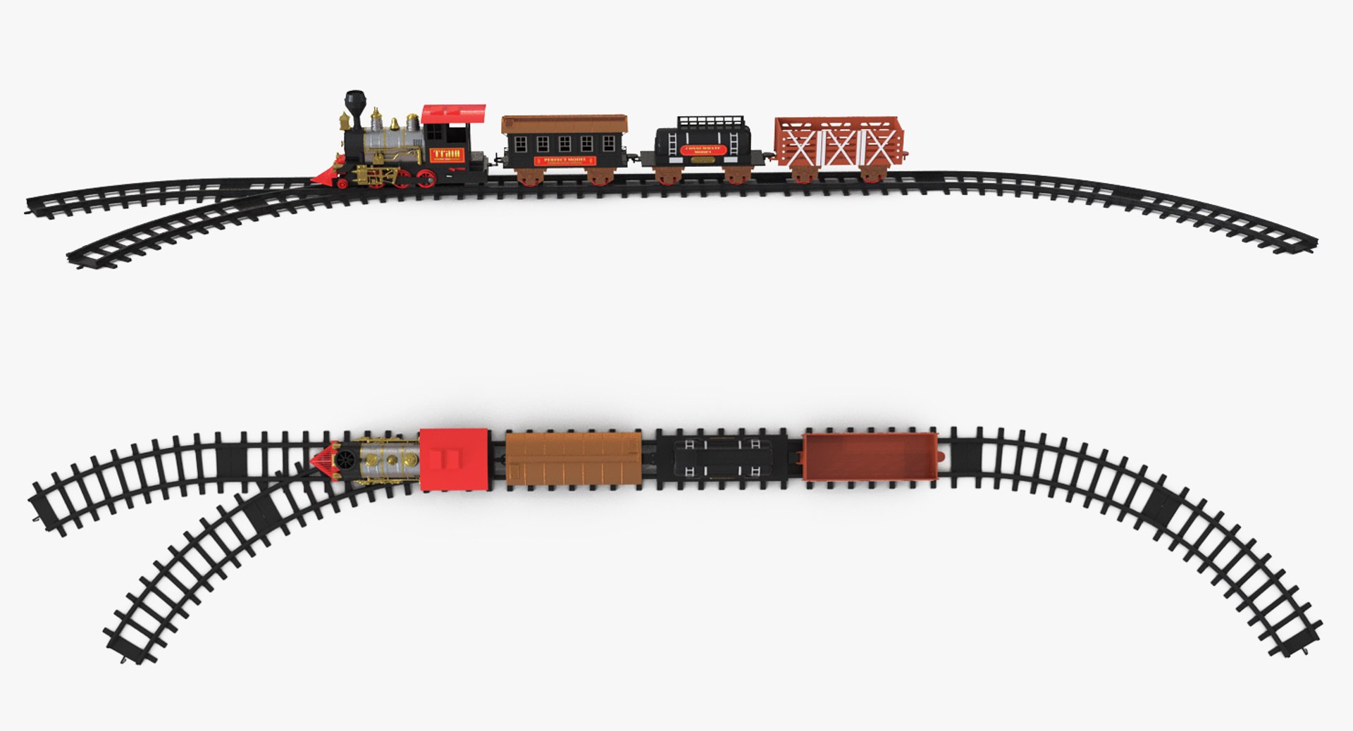 Classical Train Toy Set 3D Model - TurboSquid 1342305
