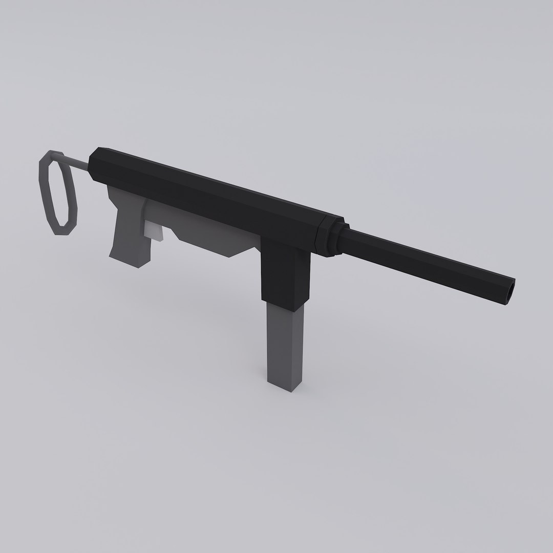 3D M3 submachine gun - TurboSquid 1991927