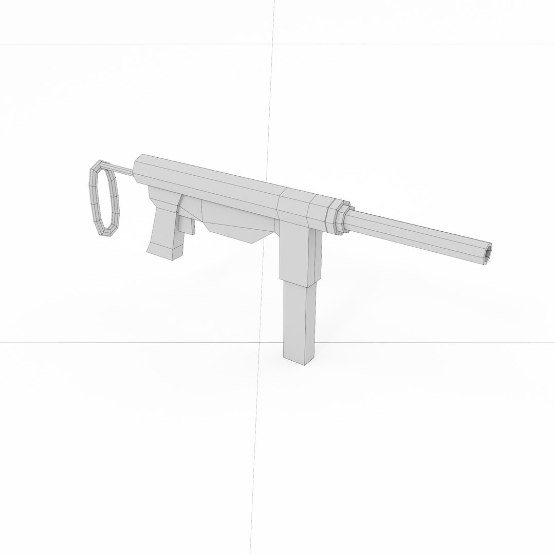 3D M3 submachine gun - TurboSquid 1991927