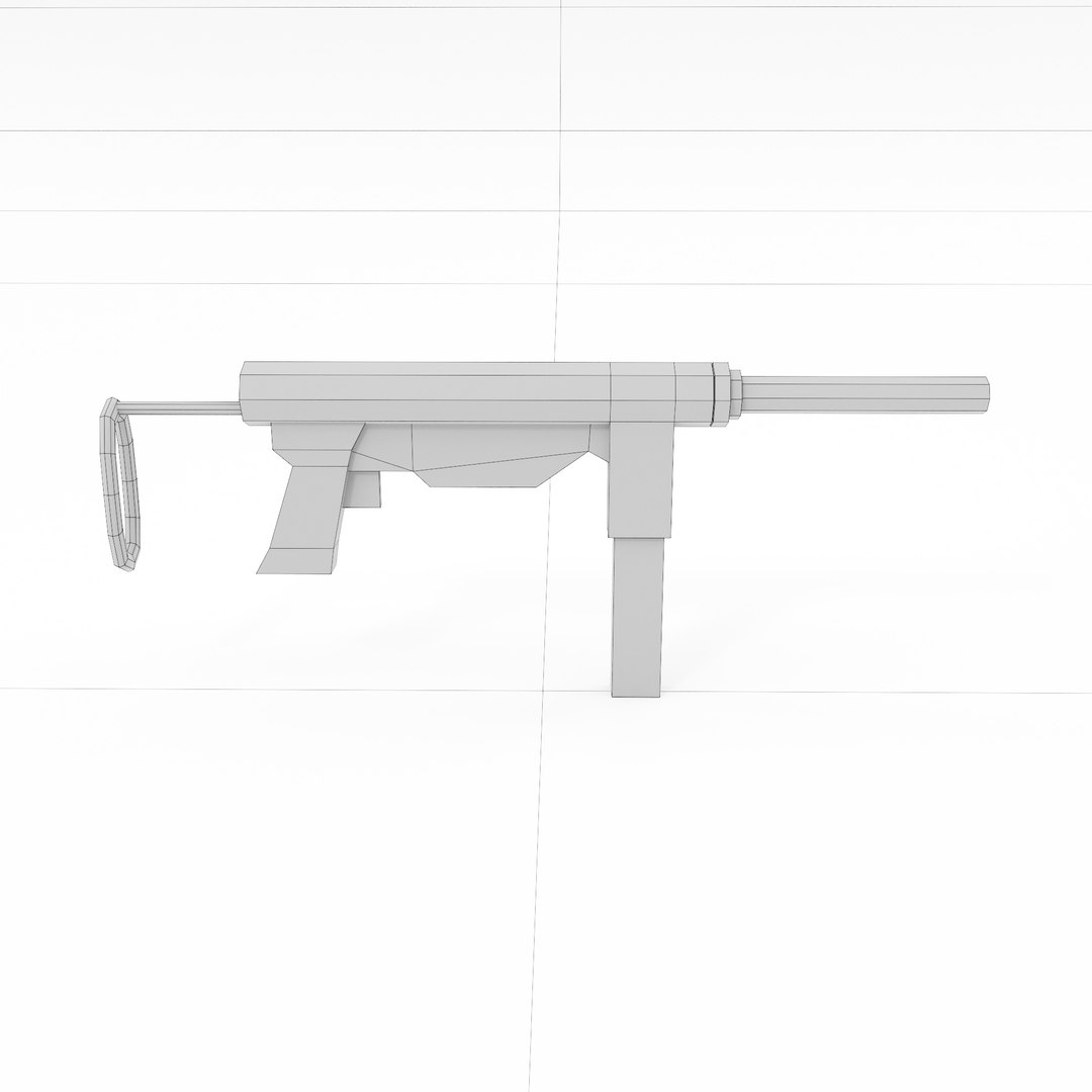 3D M3 submachine gun - TurboSquid 1991927
