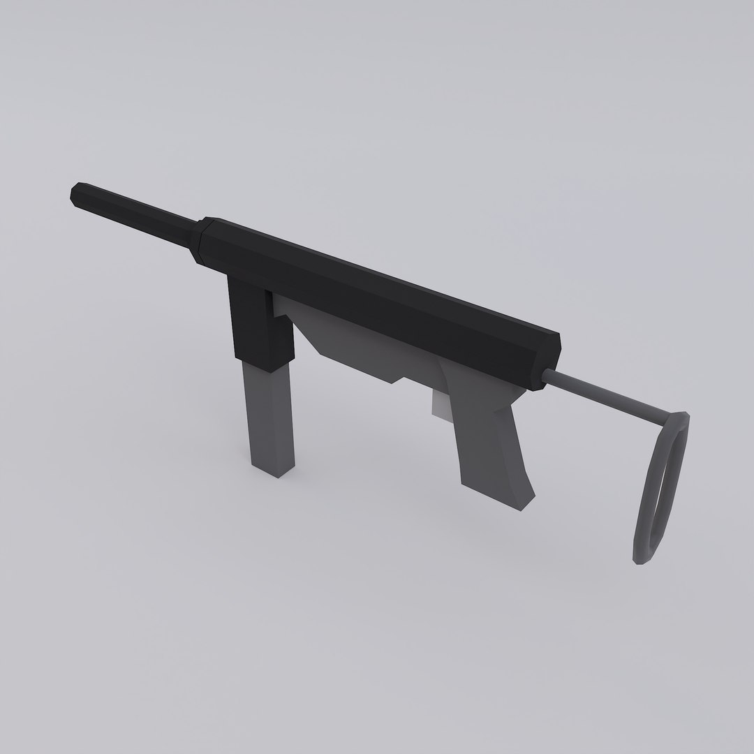 3D M3 submachine gun - TurboSquid 1991927