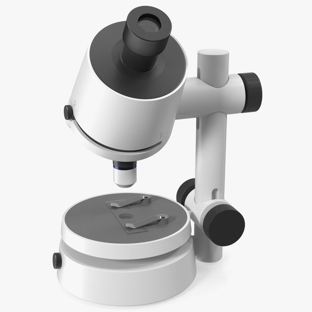 3D model Modern Optical Microscope White - TurboSquid 2070504