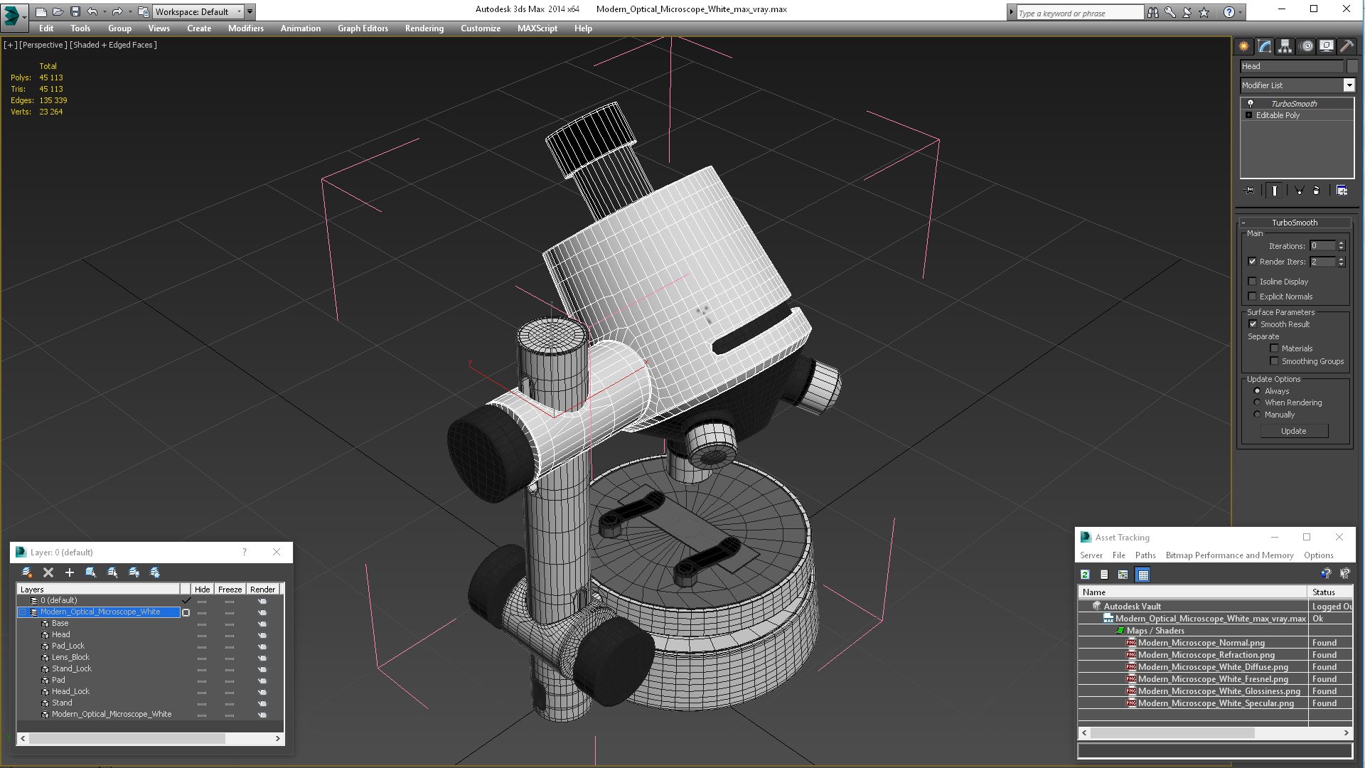 3D model Modern Optical Microscope White - TurboSquid 2070504