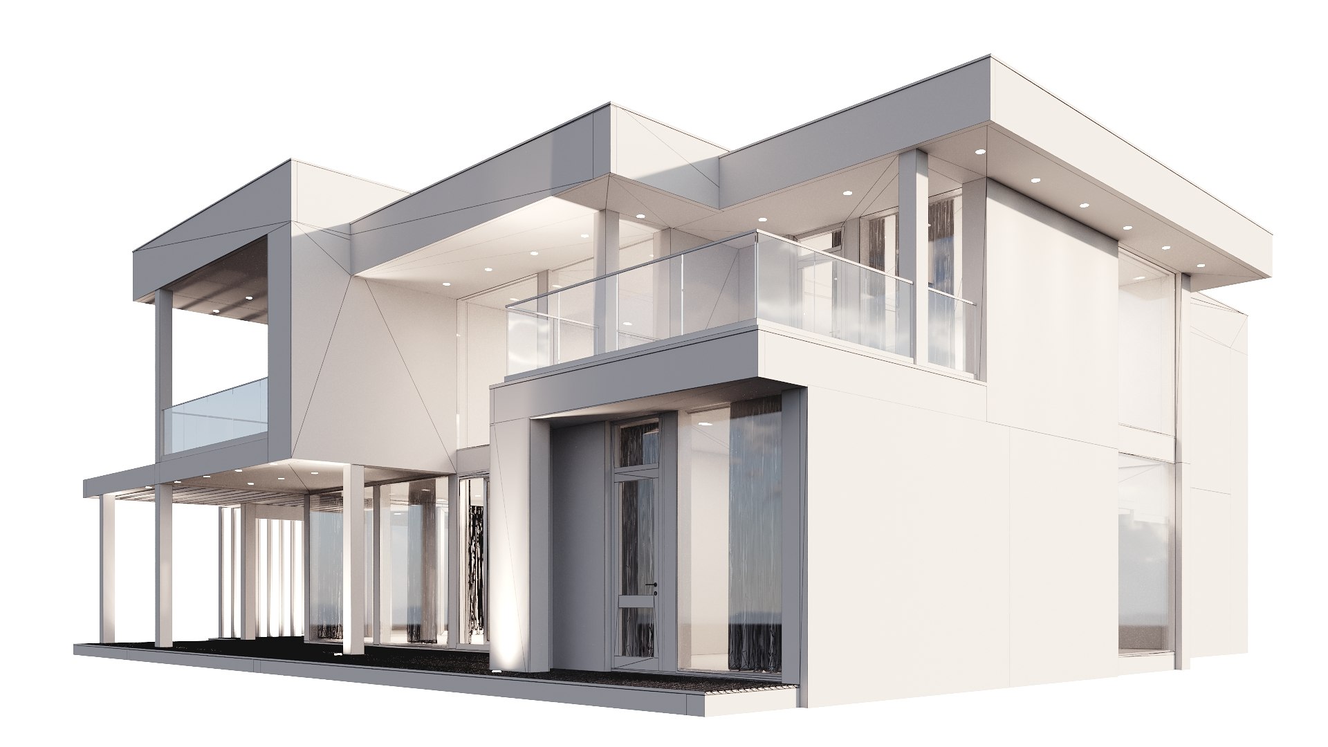 Luxury House 3D Model - TurboSquid 1967224