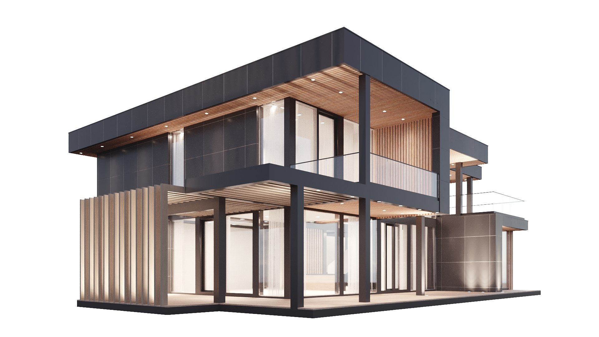 Luxury House 3D Model - TurboSquid 1967224