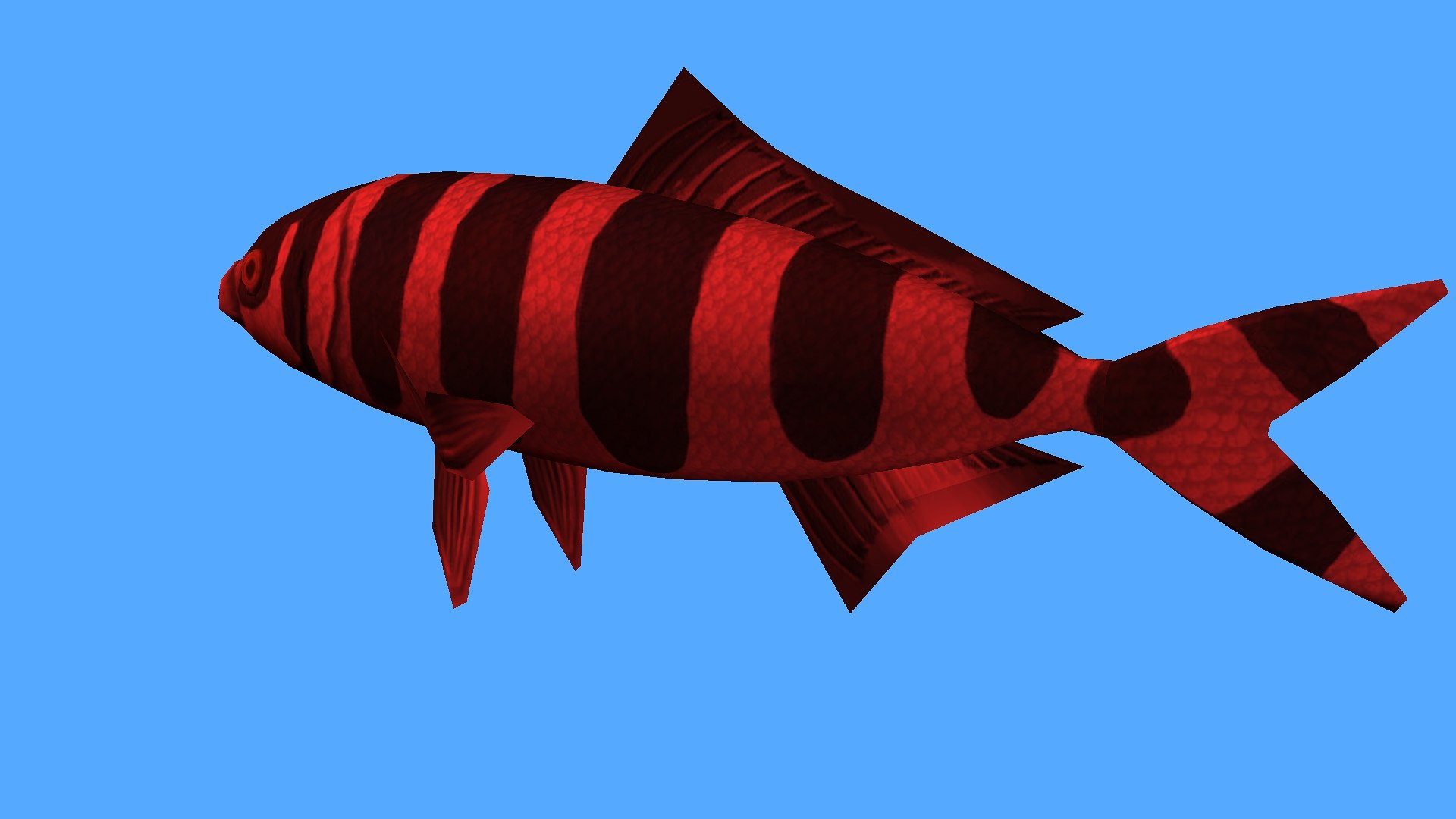 3D Fish Red - TurboSquid 1989723