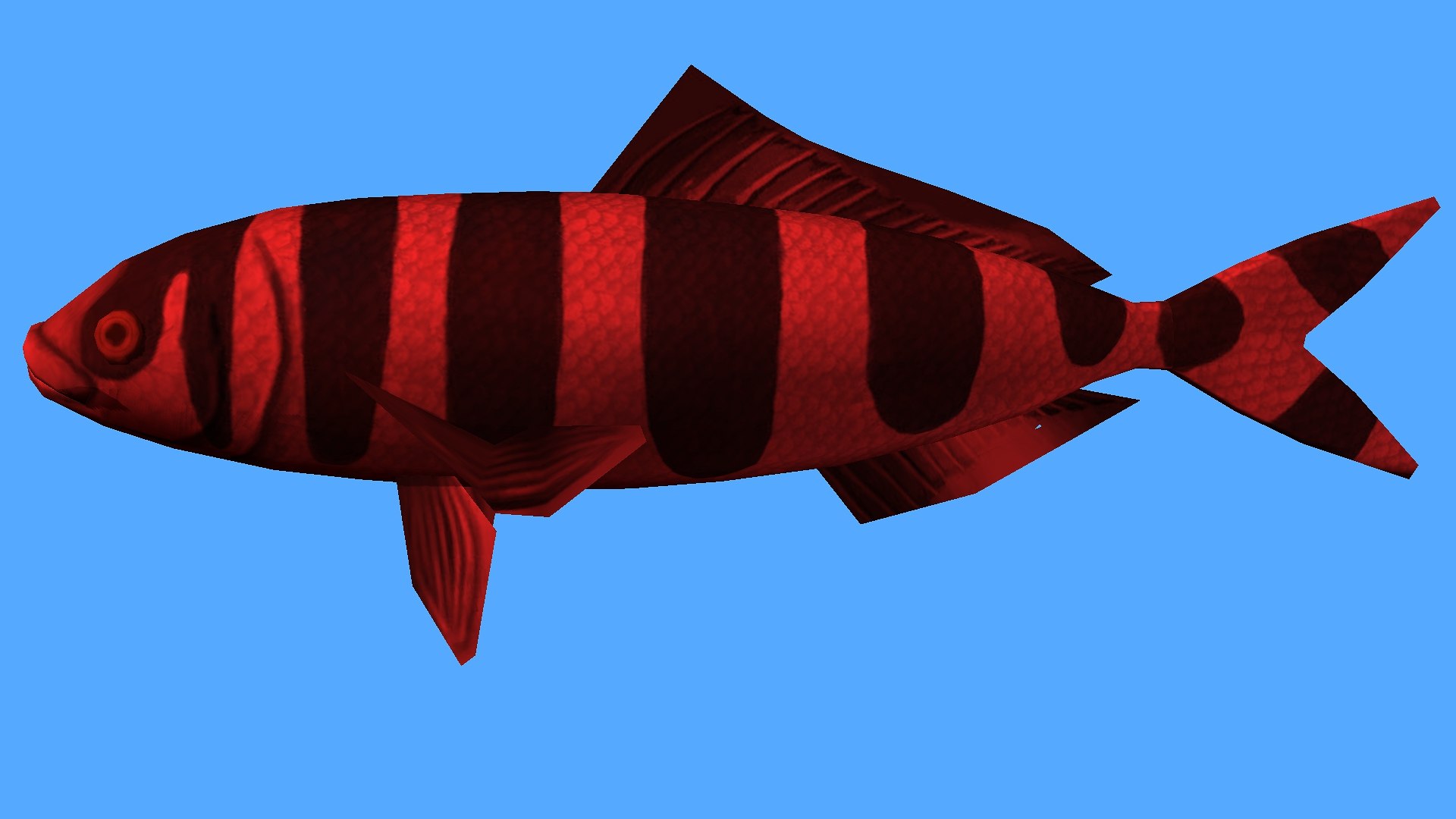 3D Fish Red - TurboSquid 1989723