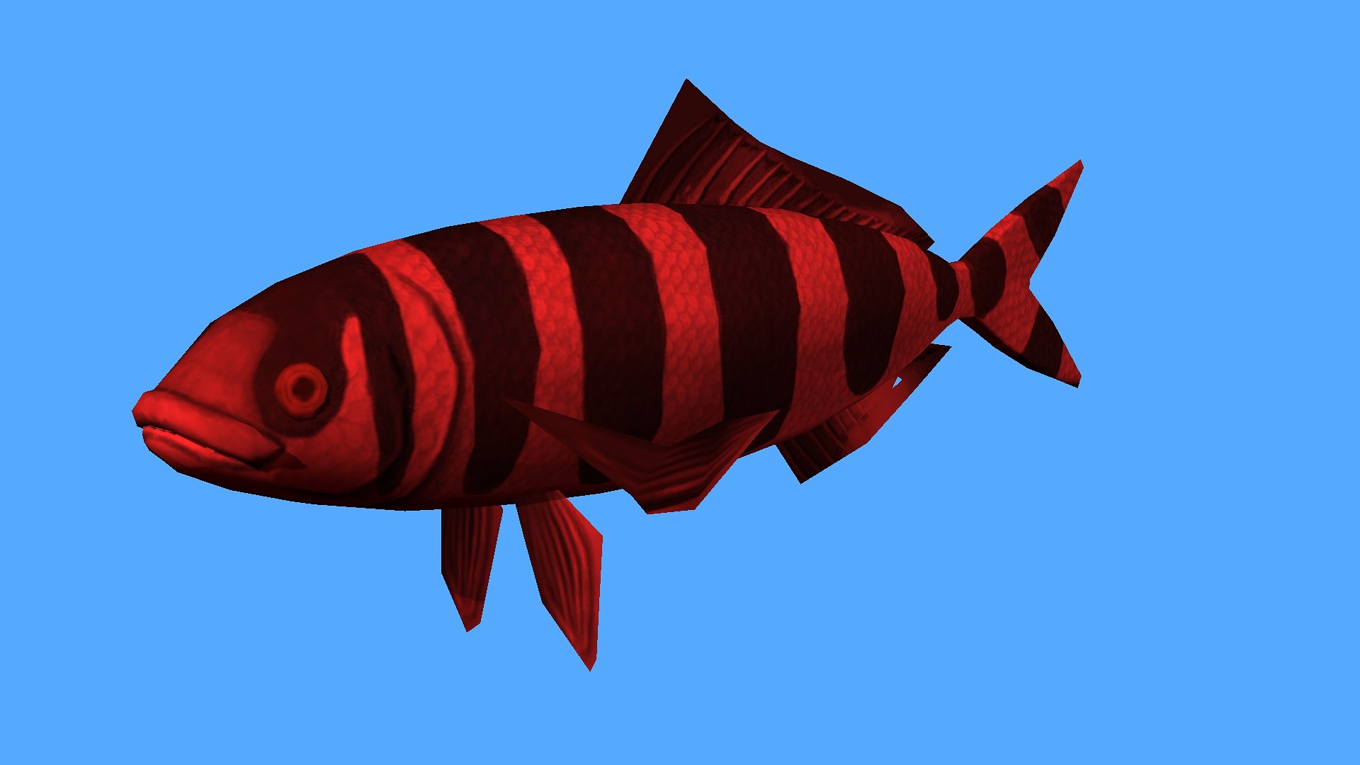 3D Fish Red - TurboSquid 1989723