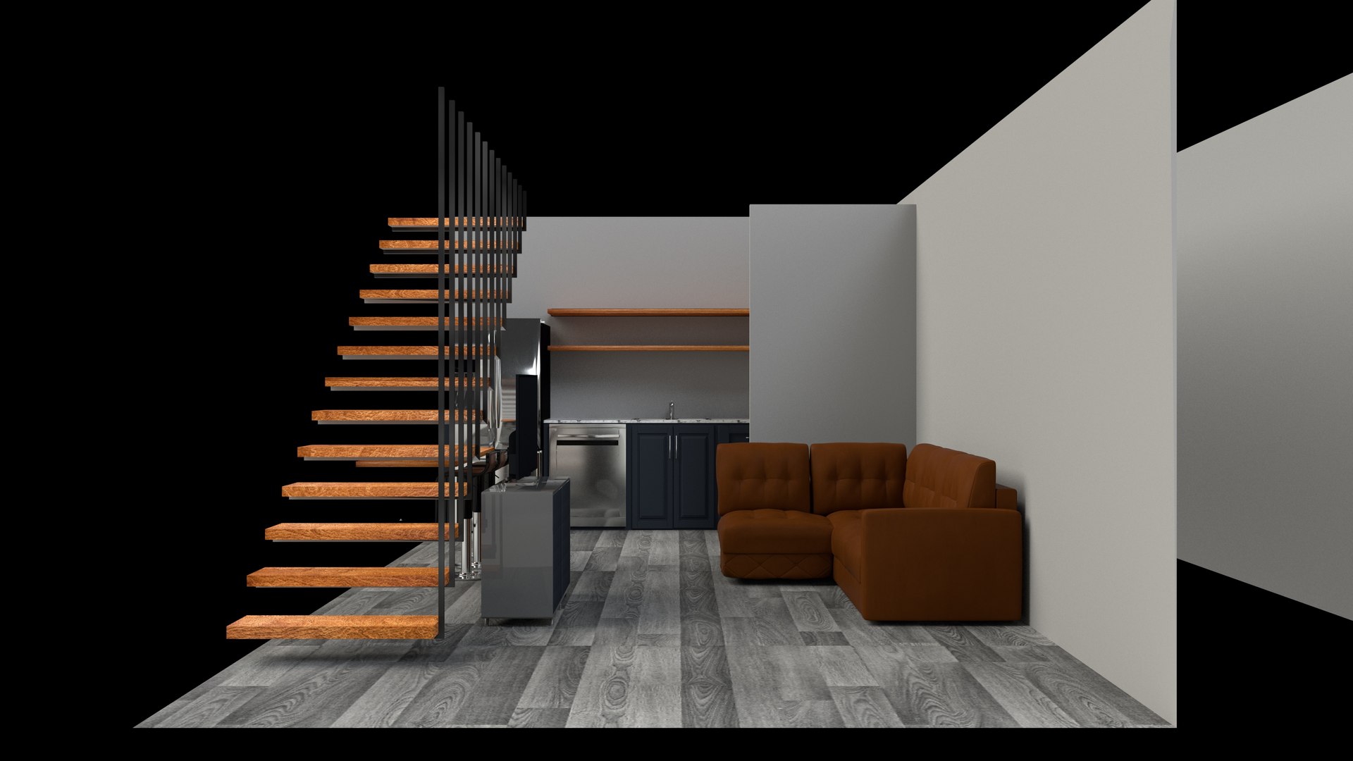 Stairs Floating 3D Model - TurboSquid 1696526