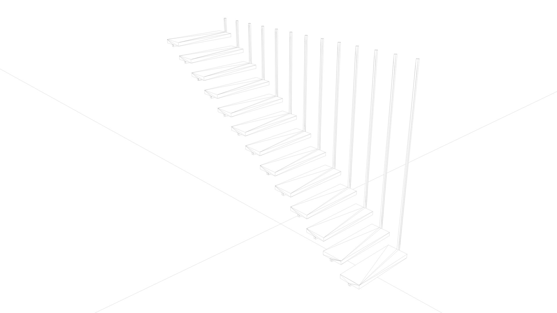 Stairs Floating 3D Model - TurboSquid 1696526