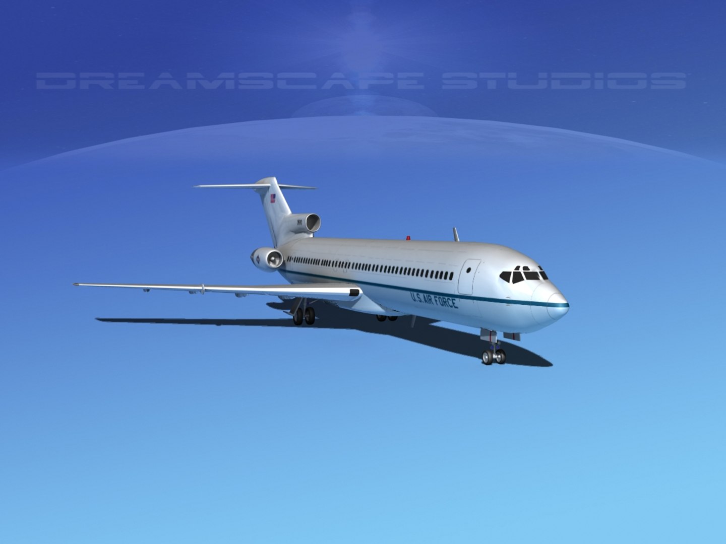 Turbines C-22b Boeing 727-200 3d Obj