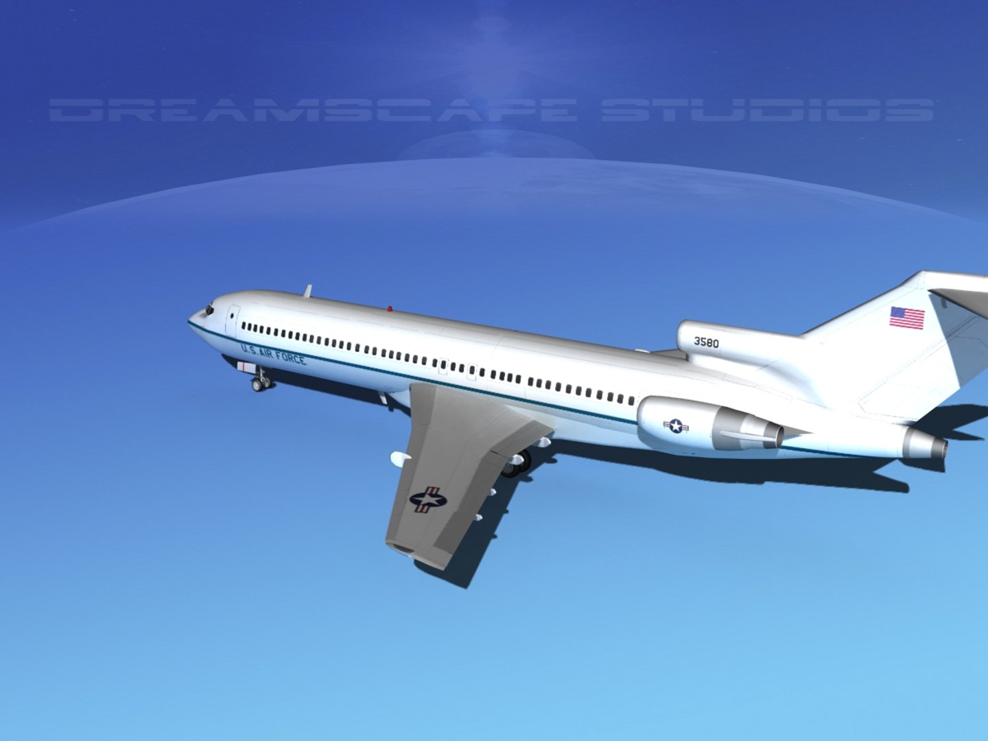 Turbines C-22b Boeing 727-200 3d Obj