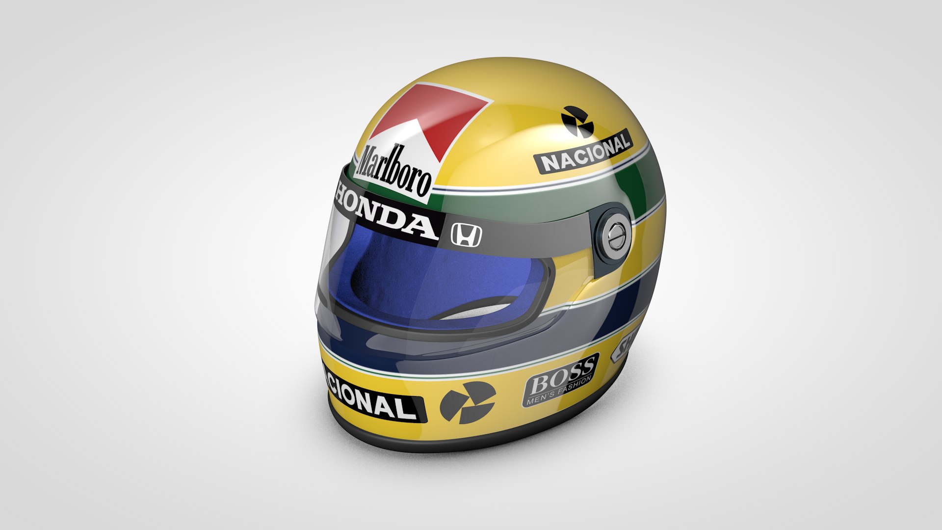 3d Senna Helmet 1988