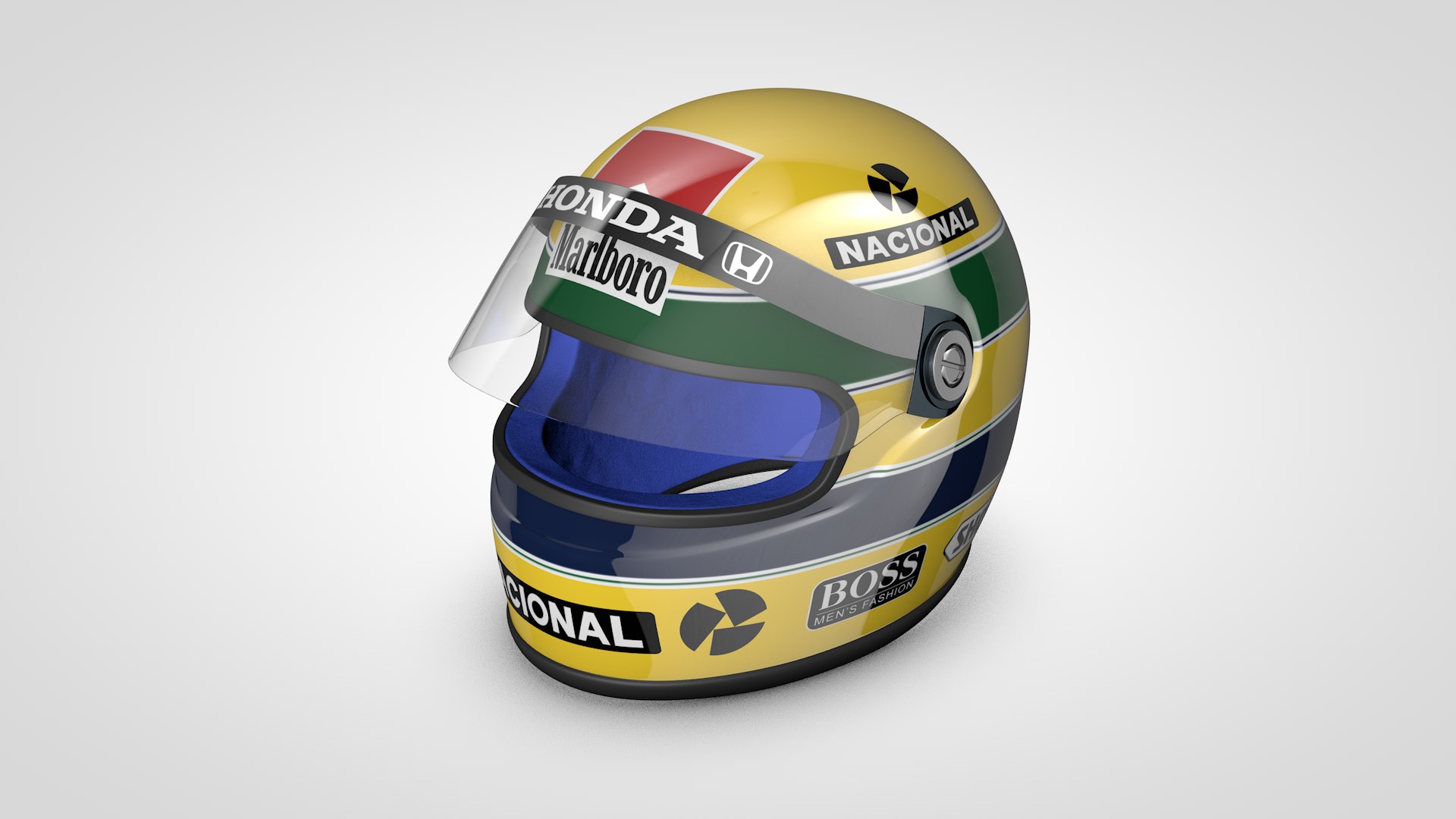 3d Senna Helmet 1988
